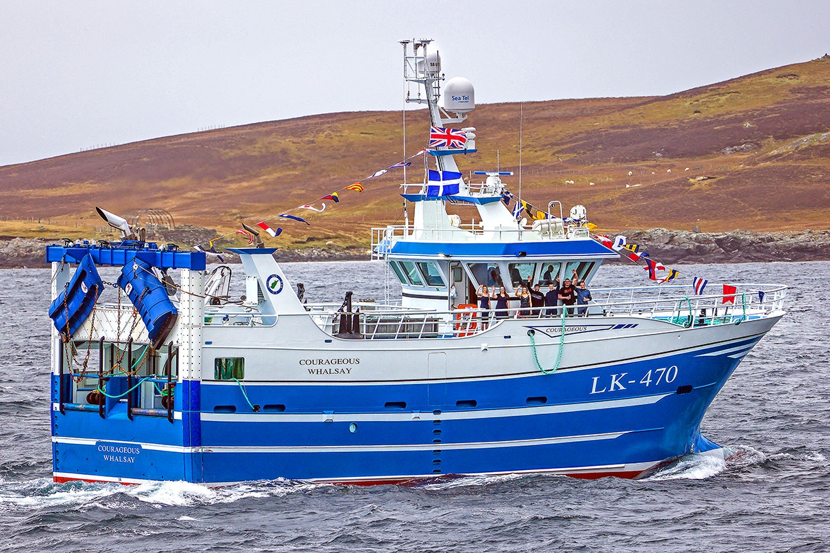 Courageous: New 28.1m whitefish stern trawler joins Whalsay fleet ...